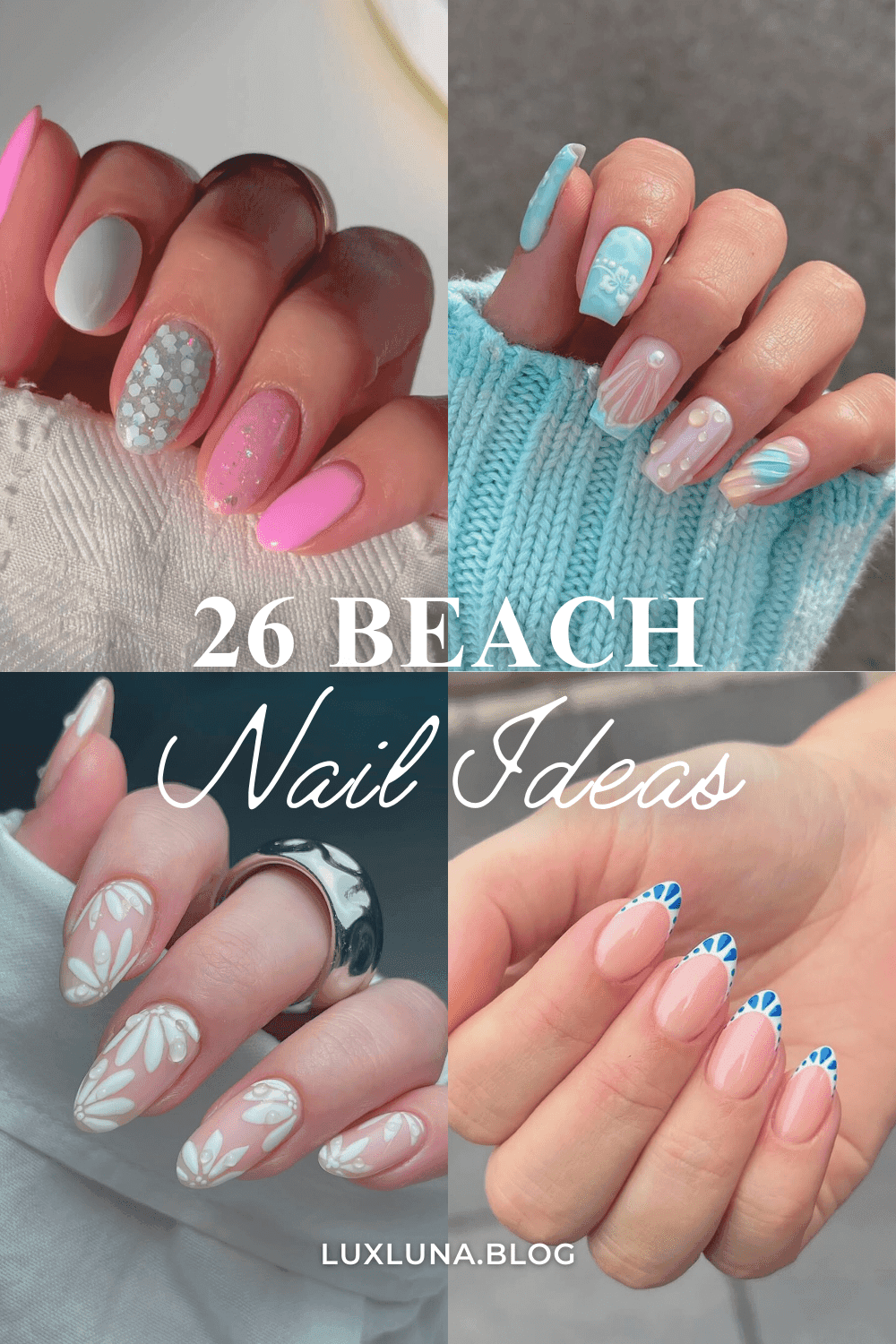 26 Beach Nail Ideas for the Ultimate Seaside Manicure - Lux Luna