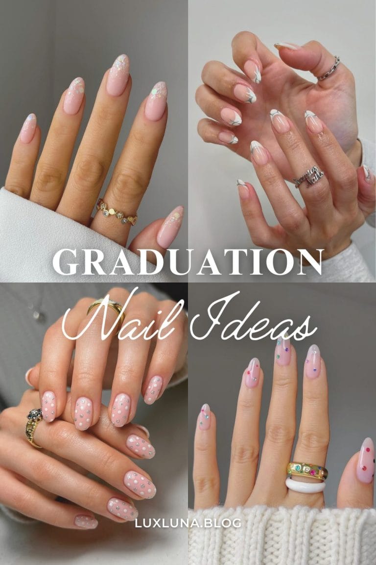 23 Graduation Nail Ideas That Will Make Your Ceremony Pics Pop - Lux Luna